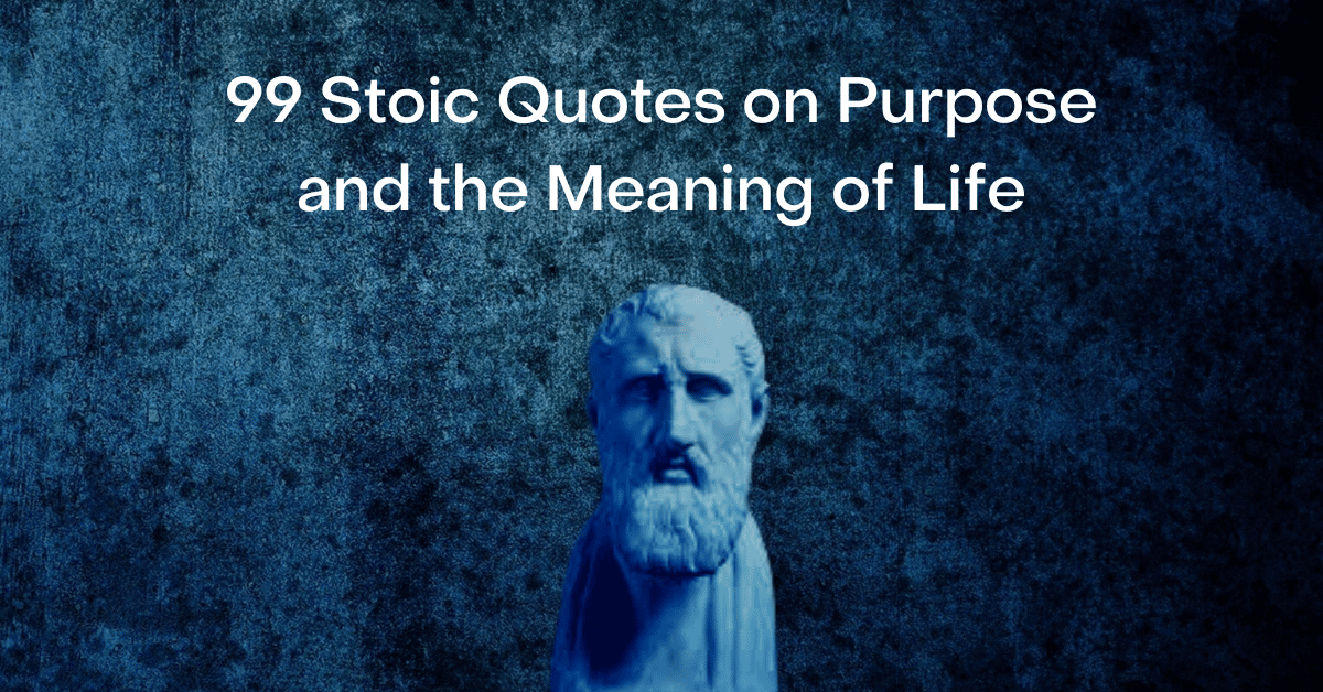99 Stoic Quotes On Purpose And The Meaning Of Life 99 Stoic Quotes On Purpose And The Meaning Of Life